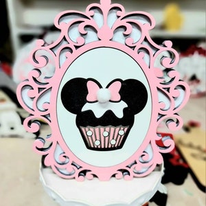 Minnie Mouse Bakery Sign Disney Farmhouse Wall Art Mouse Kitchen 3d ...