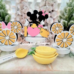 Mickey and Minnie Farmhouse Lemon Decor, Cute Disney Citrus Decorations ...