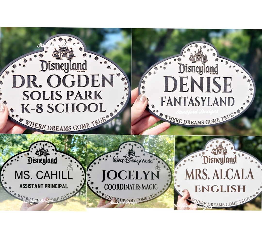 Personalized Mickey Cast Member Wood Sign, Disney Teacher Gift, Disney ...