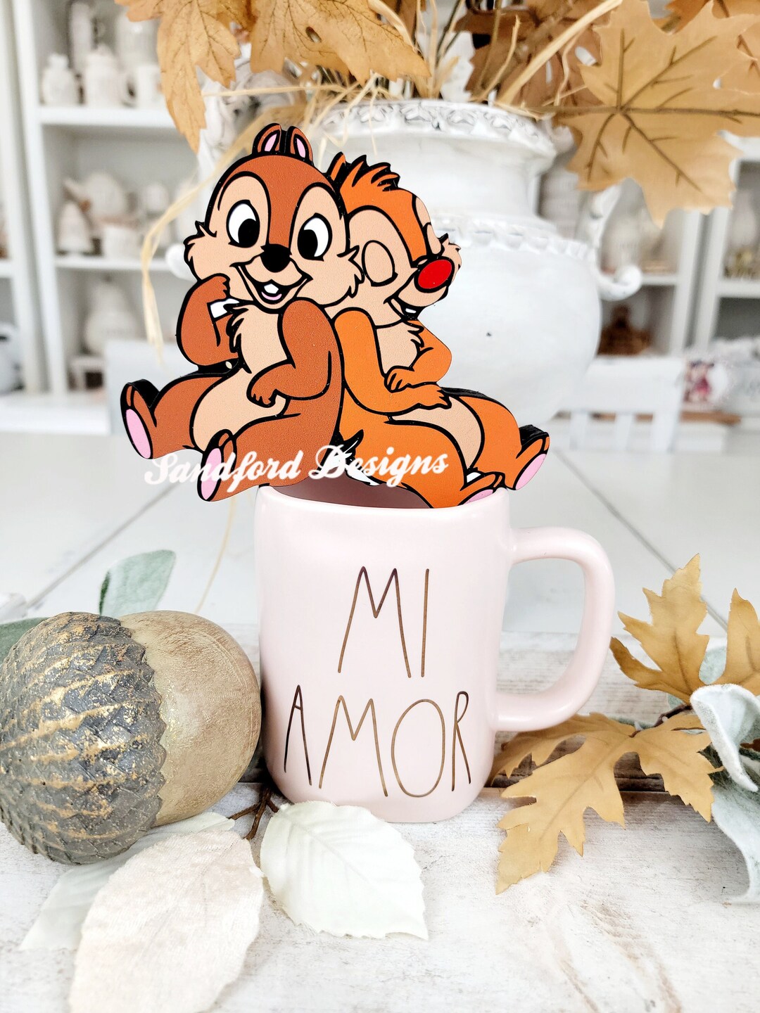 Chip N Dale Tiered Tray Decor, Rae Dunn Disney Character Decor Table ...