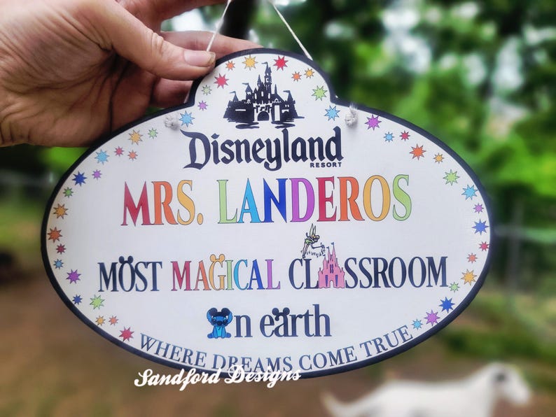 Most Magical Disney Teacher Wood Sign, Mickey Teacher Appreciation Back ...