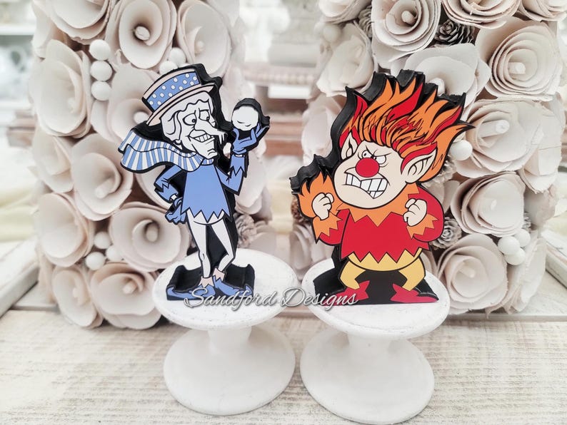 Heat Miser and Cold Miser Decorations, Classic Christmas Decor, Island ...