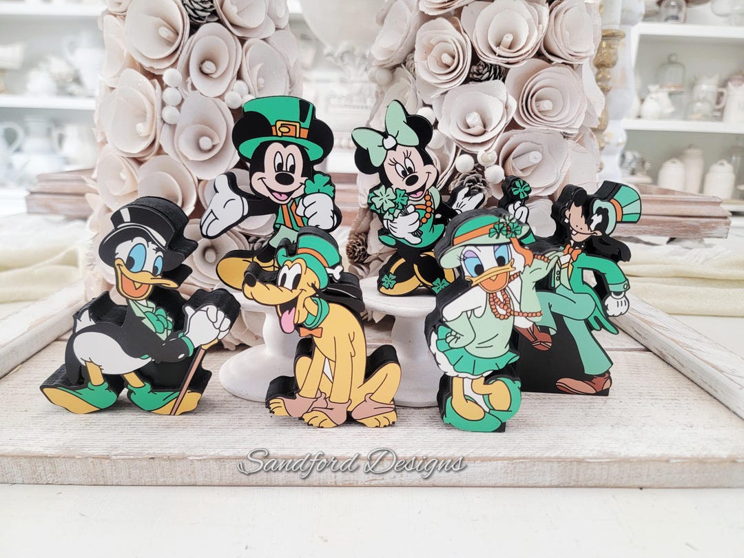 Mickey and Friends St. Patrick's Day Decor - Disney Tiered Tray ...