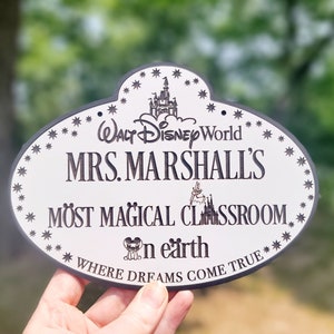 Most Magical Disney Teacher Wood Sign – Personalized Classroom Decor - Etsy