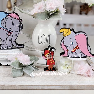 Disney Dumbo Tiered Tray Decor - Classic Movie Wood Decorations ...