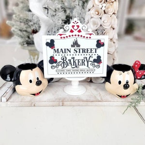 Mickey and Minnie Main Street Bakery Sign Disney Main Street Bakery ...