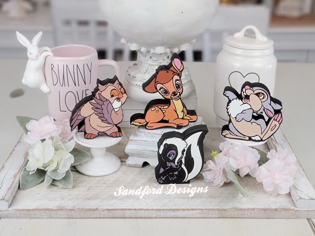 Bambi and Friends Wood Tiered Tray Decorations - Disney Character Decor ...