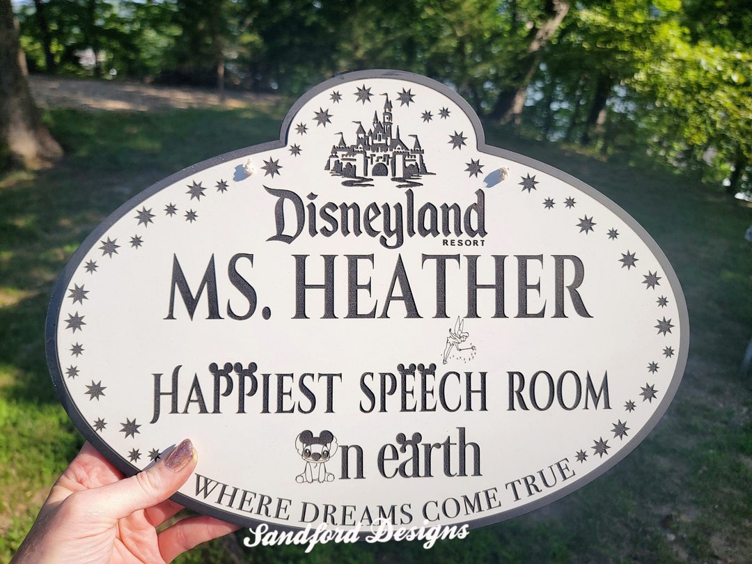 Disney Speech Therapist Sign - Magical Appreciation Gift for Happiest ...
