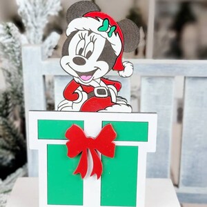 Mickey Christmas Tiered Tray Decor, Mickey and Minnie Tray Signs ...