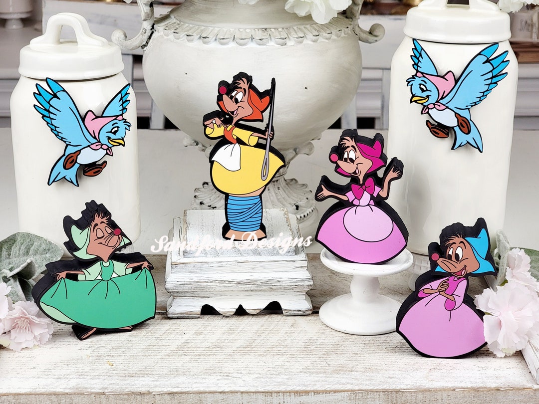 Cinderella Mice Perla, Suzy, Mary and Blossom Decorations - Bibbidi ...