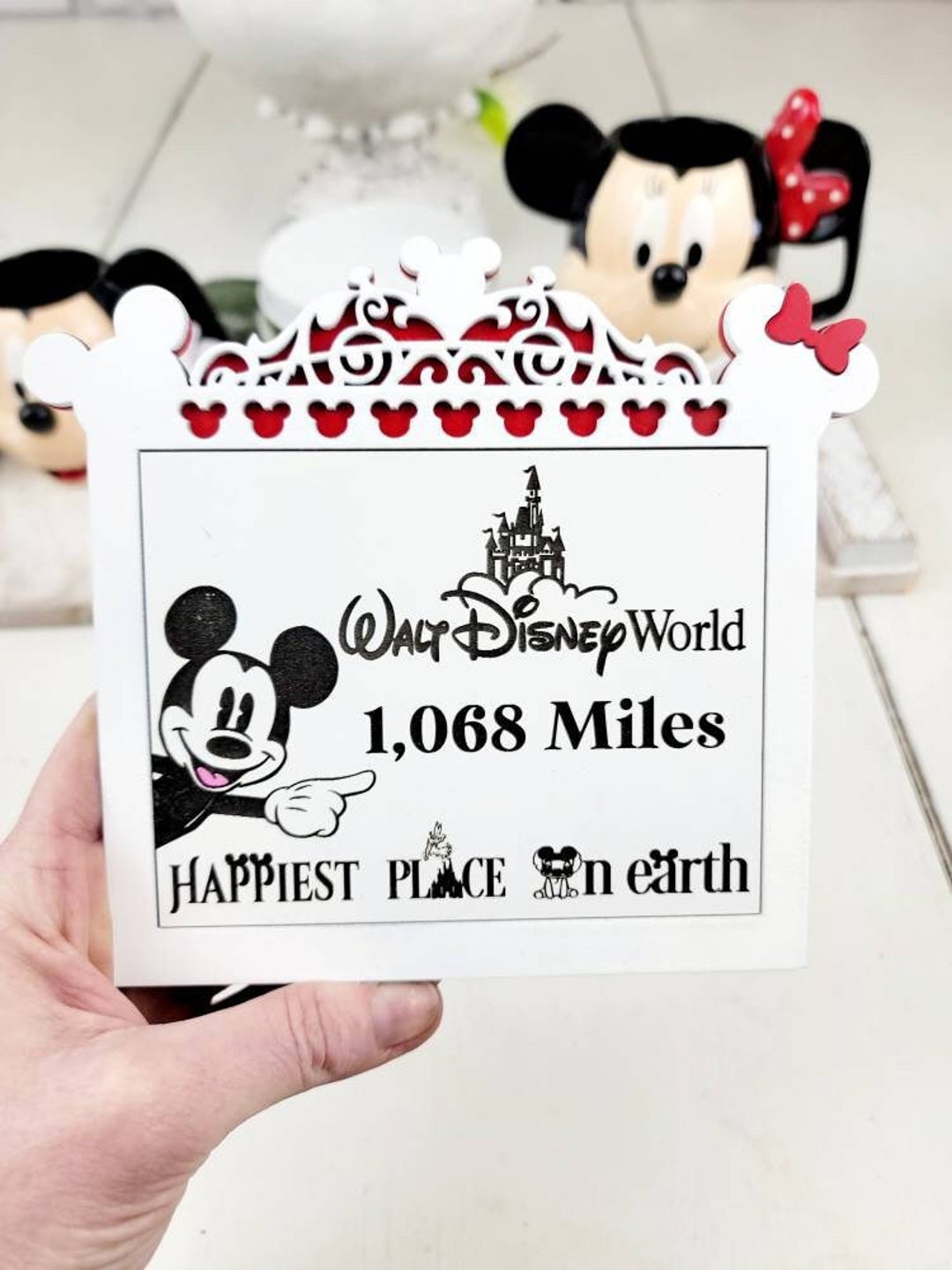 Miles to Disneyland or Disney World Sign, Distance to Disney, Happiest ...