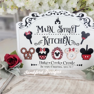 Disney Park Snacks Kitchen Sign – 3D Wood Decor - Etsy