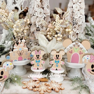 Mickey and Minnie Gingerbread Decorations - Disney Gingerbread ...