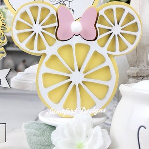 Mickey and Minnie Farmhouse Lemon Decor - Disney Citrus Decorations ...