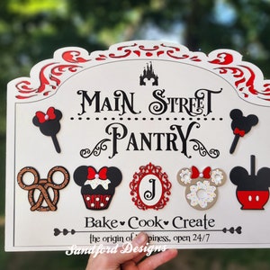 Disney Park Snack Main Street Pantry Sign - Disney 3d Wood Sign ...