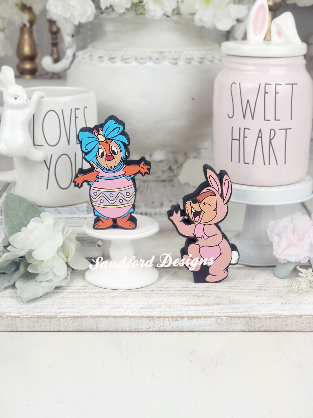 Disney Chip N Dale Funny Bunny Easter Decorations, Disney Easter Bunny ...