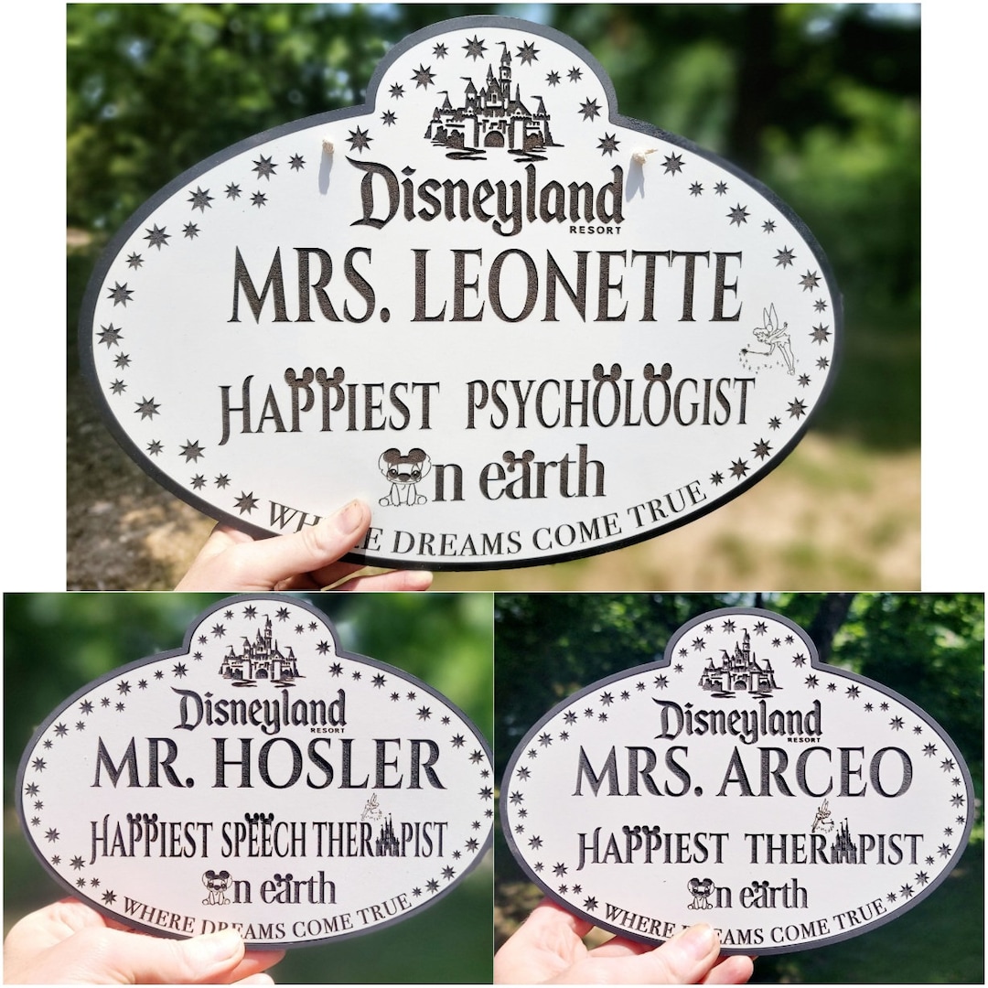 Magical Disney Teacher Gift - Mickey Mouse Therapist Sign for Educators ...