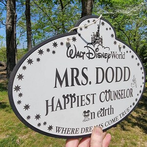 Disney Teacher Sign, Principal Sign, School Counselor Sign, School Name ...