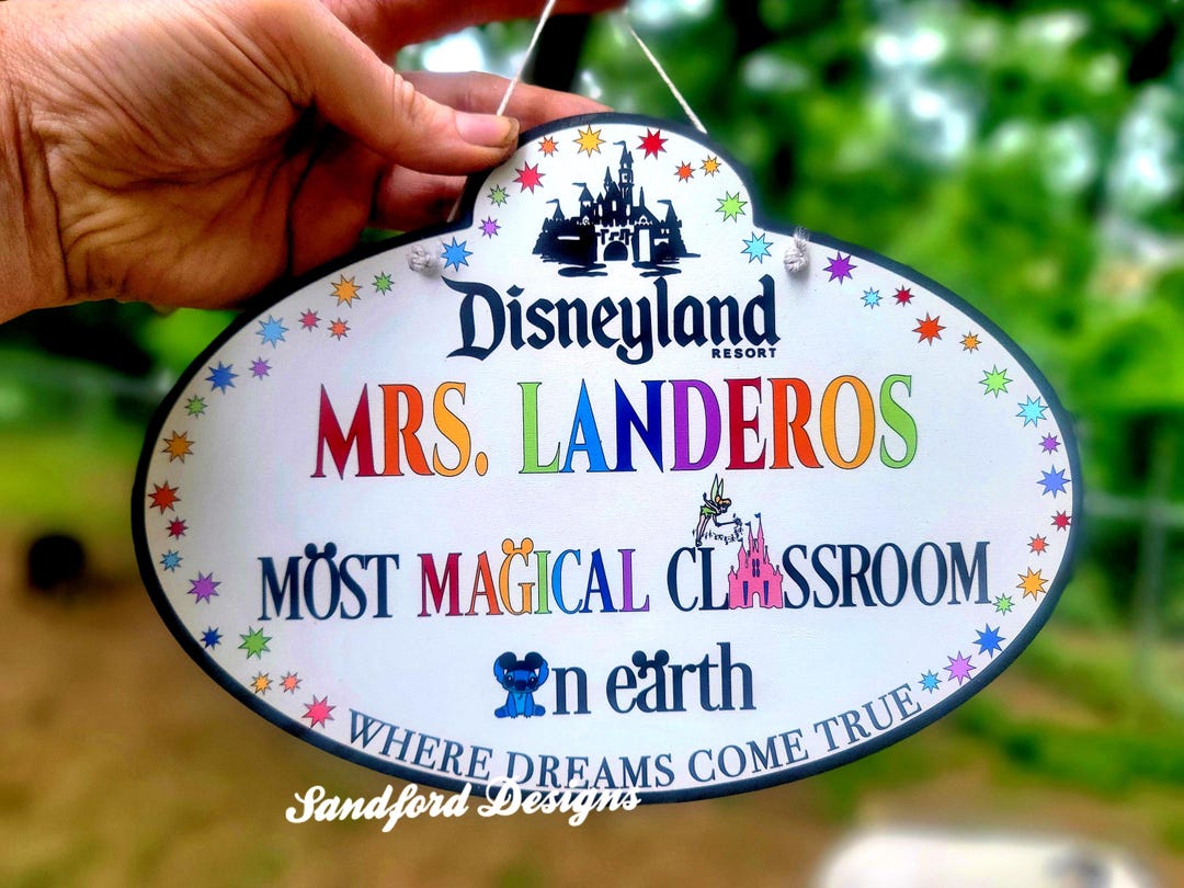 Most Magical Disney Teacher Wood Sign, Mickey Teacher Appreciation Back ...