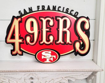 San Francisco 49ers Wood Sign - Etsy