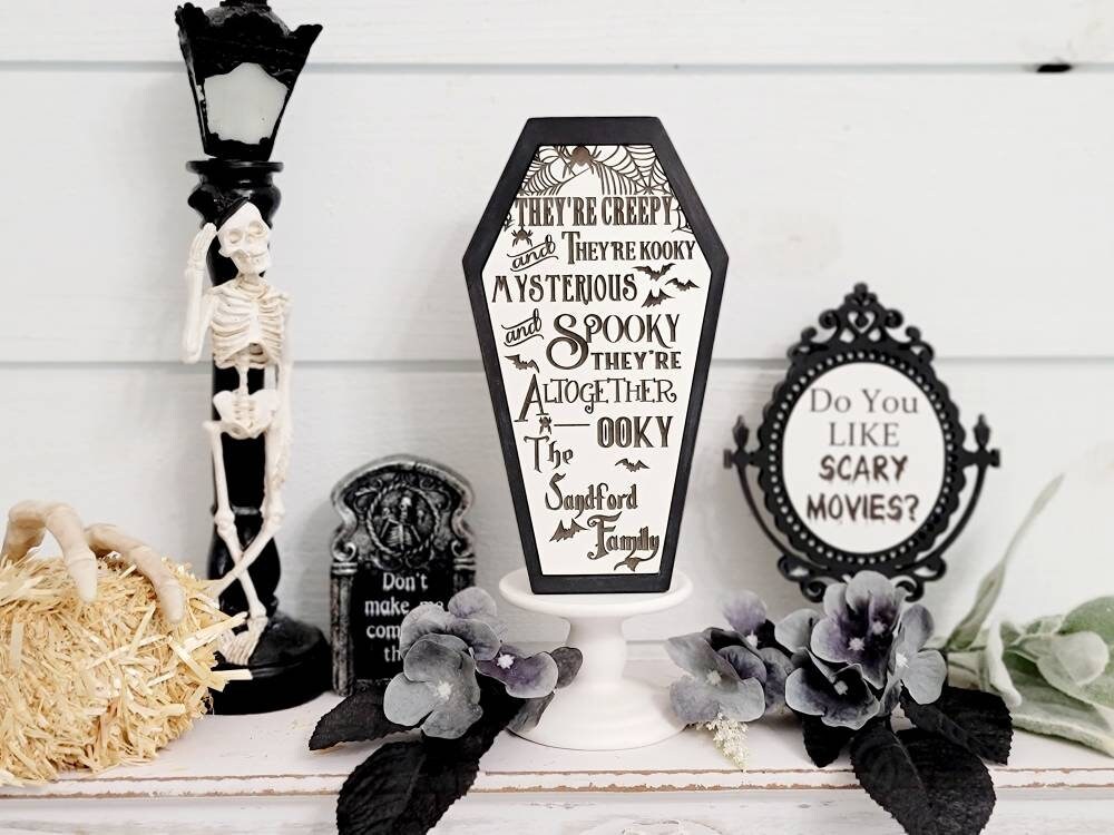 The Addams Family Personalized Sign, Halloween Mysterious and Spooky ...