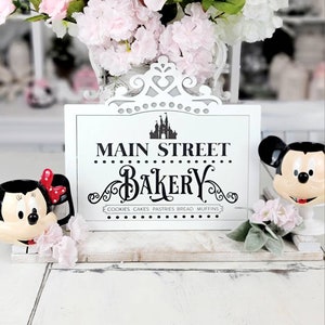 Mickey and Minnie Main Street Bakery Sign Disney Main Street Bakery ...