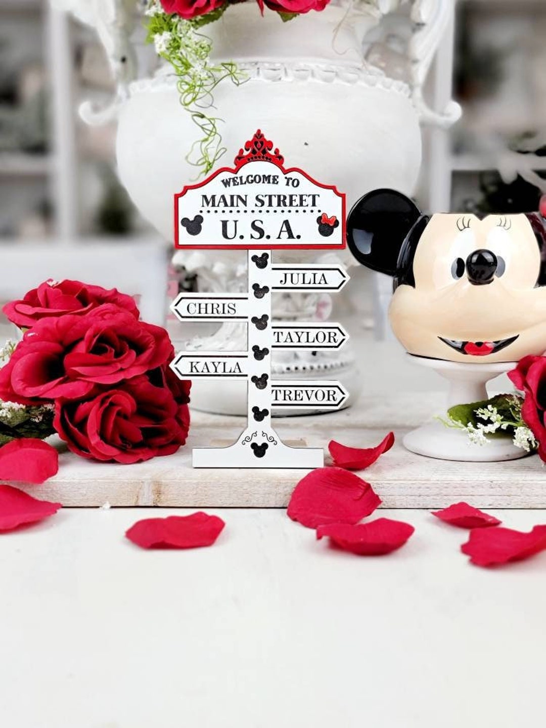 Disney Main Street Family Personalized Name Sign Disney Farmhouse ...