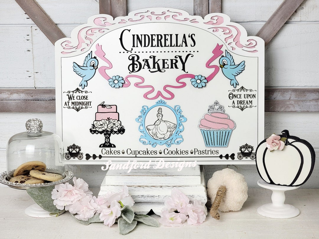 Cinderella Bakery Sign Disney Princess Decor Disney - Etsy