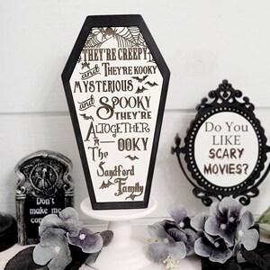The Addams Family Personalized Sign, Halloween Mysterious and Spooky ...