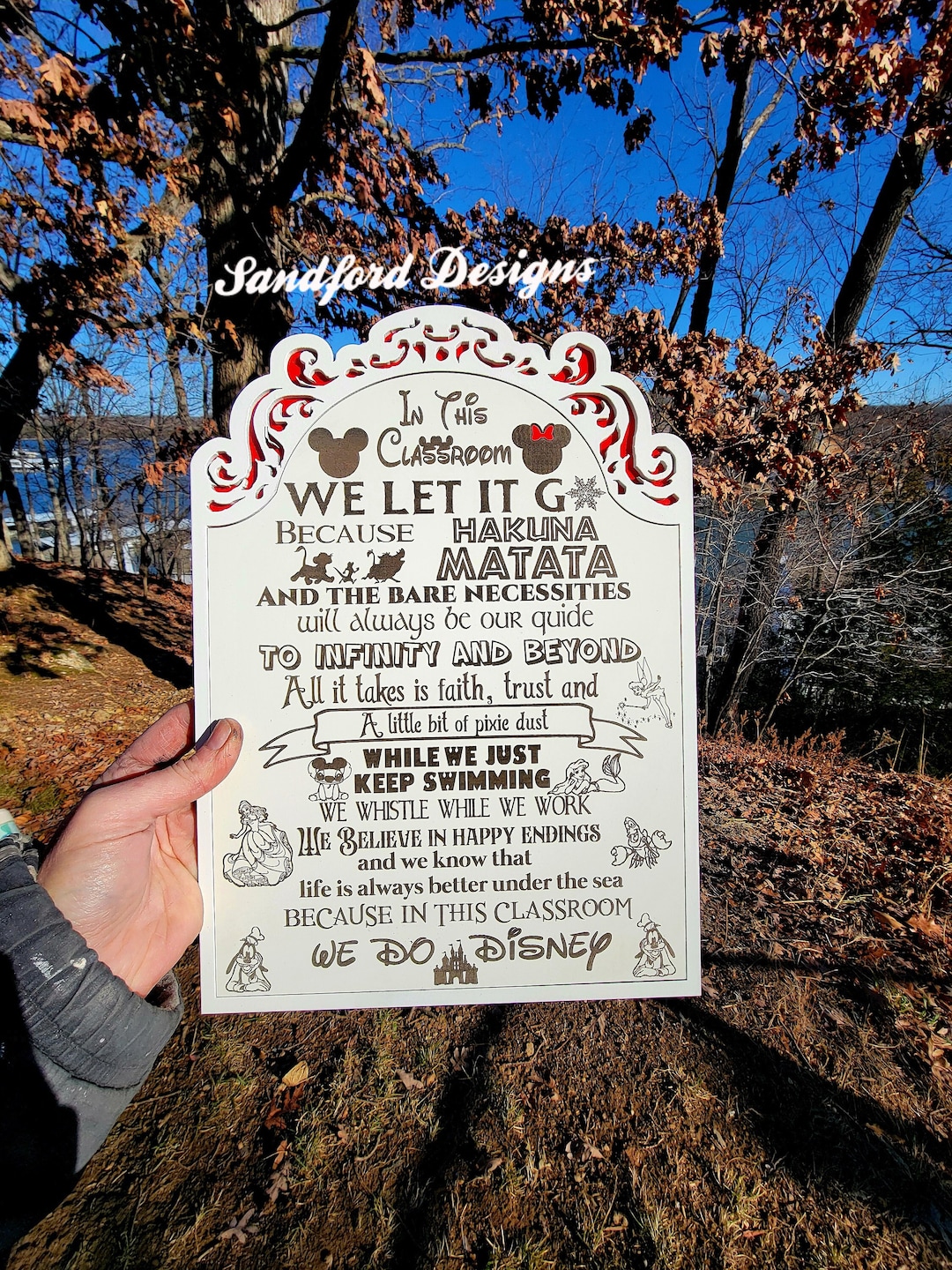 Disney Classroom Rules Sign, Disney Teacher Gift - Disney Wall Art for ...