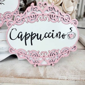 Farmhouse Pink Coffee Bar Tray Decor Coffee Table Decor Shabby Chic ...