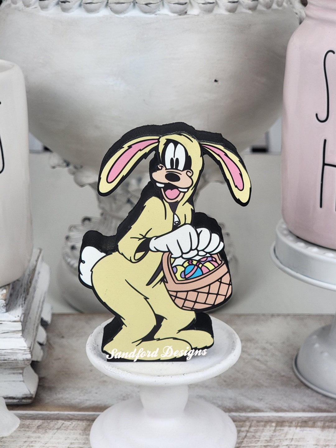 Disney Goofy Easter Bunny Decoration, Easter Goofy Bunny, Disney Easter ...