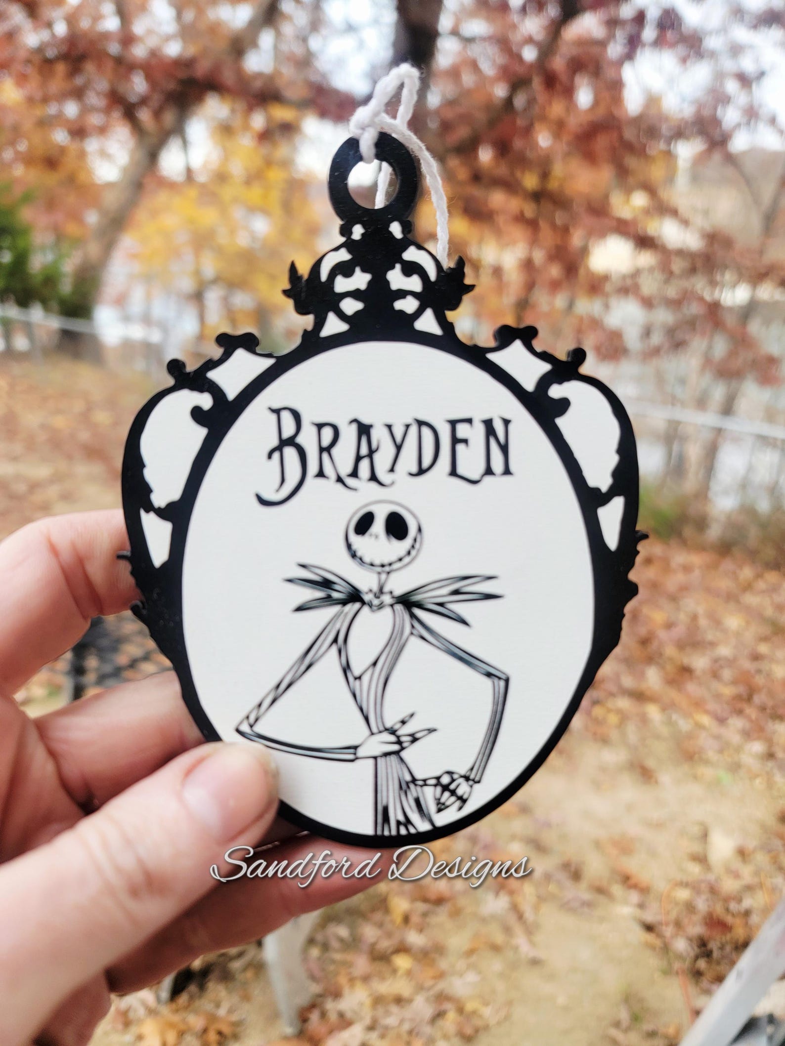 Jack and Sally Ornament Tags, Zero Stocking Decor, Personalized Disney ...