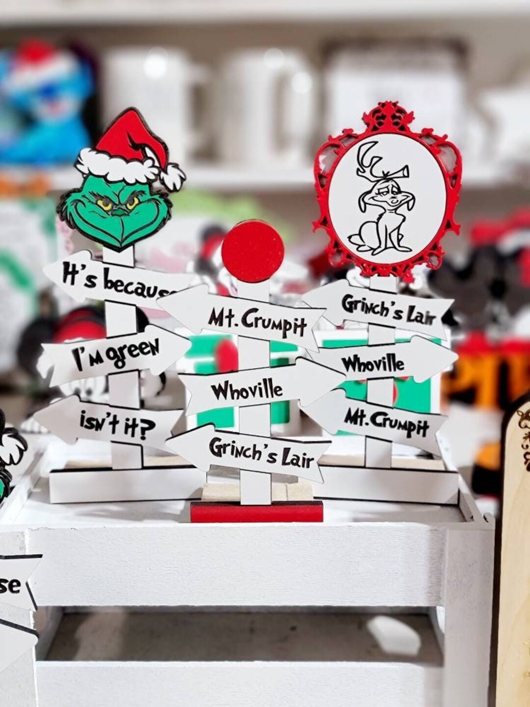 Grinch Christmas Decor Grinch Street Signs Funny Christmas Decorations ...