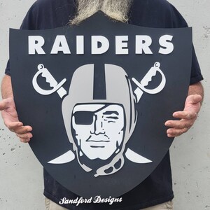 Las Vegas Raiders 3D Wood Sign: Raider Nation Decor - Etsy