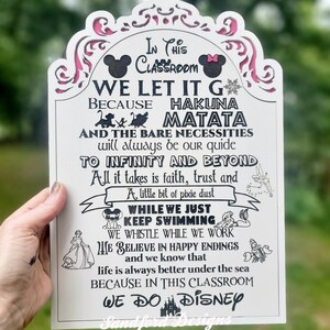 Disney Classroom Rules Sign, Disney Wall Art, Disney House Rules ...