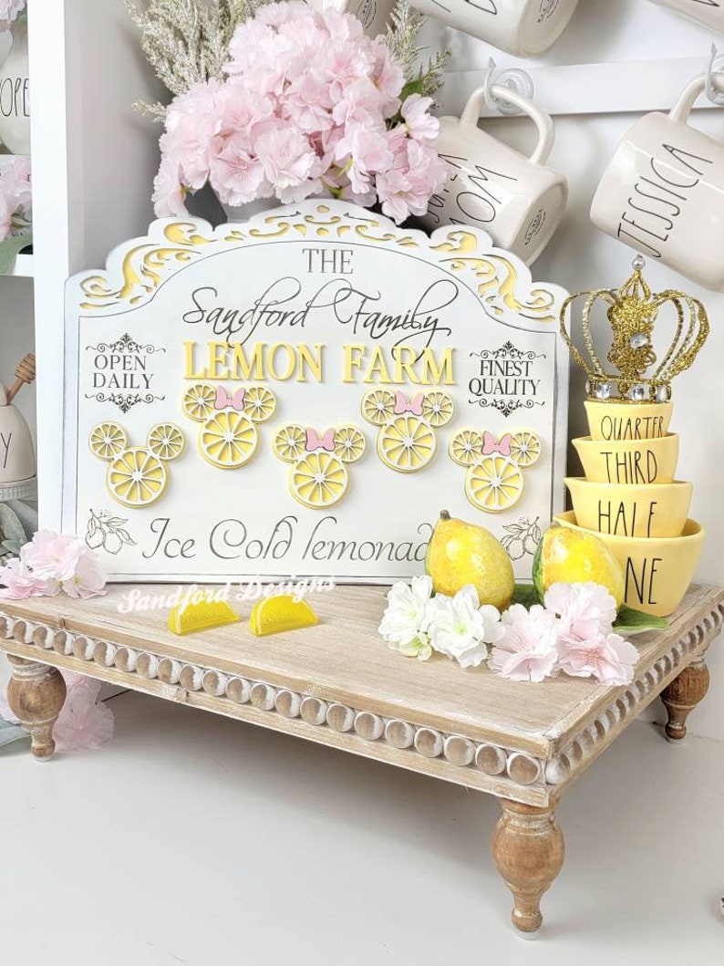 Personalized Mickey Lemon Farm Sign – Disney Family Farmhouse Decor - Etsy
