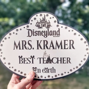Disney Teacher Cast Member Sign Mickey Teacher Sign Teacher - Etsy
