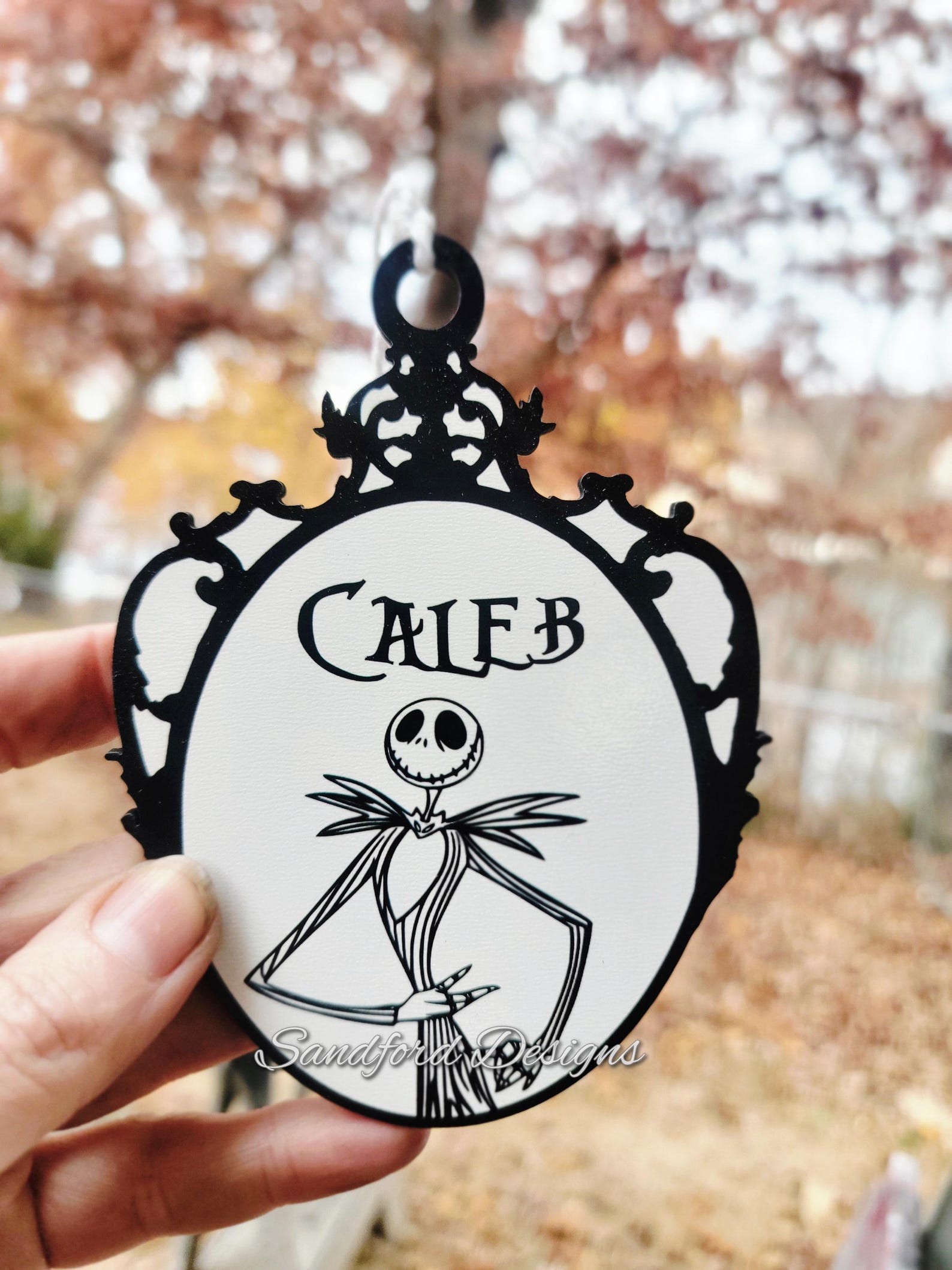 Jack and Sally Ornament Tags, Zero Stocking Decor, Personalized Disney ...