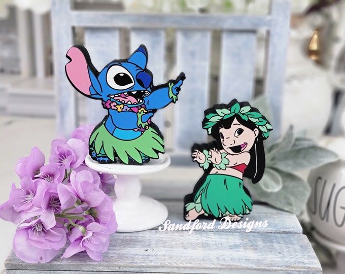 Lilo and Stitch Hawaii Themed Tiered Tray Decor Disney Hawaiian Home ...