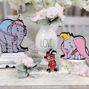 Disney Dumbo Tiered Tray Decor - Classic Movie Wood Decorations ...