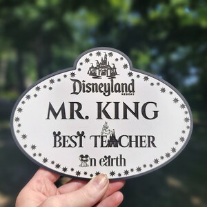 Disney Teacher Cast Member Sign Mickey Teacher Sign Teacher - Etsy