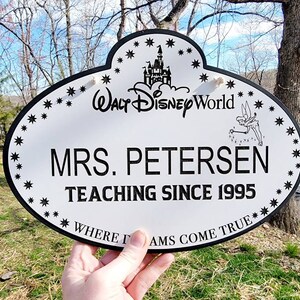 Disney Teacher Cast Member Sign, Mickey Teacher Sign, Teacher ...