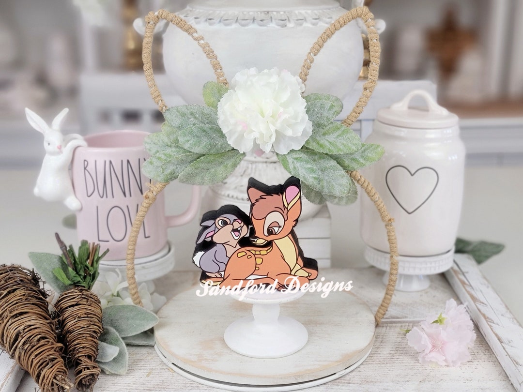 Bambi and Thumper Wood Decor - Disney Tiered Tray Sign - Etsy