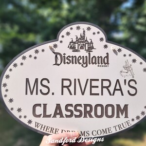 Disney Teacher Cast Member Sign, Mickey Teacher Sign, Teacher ...
