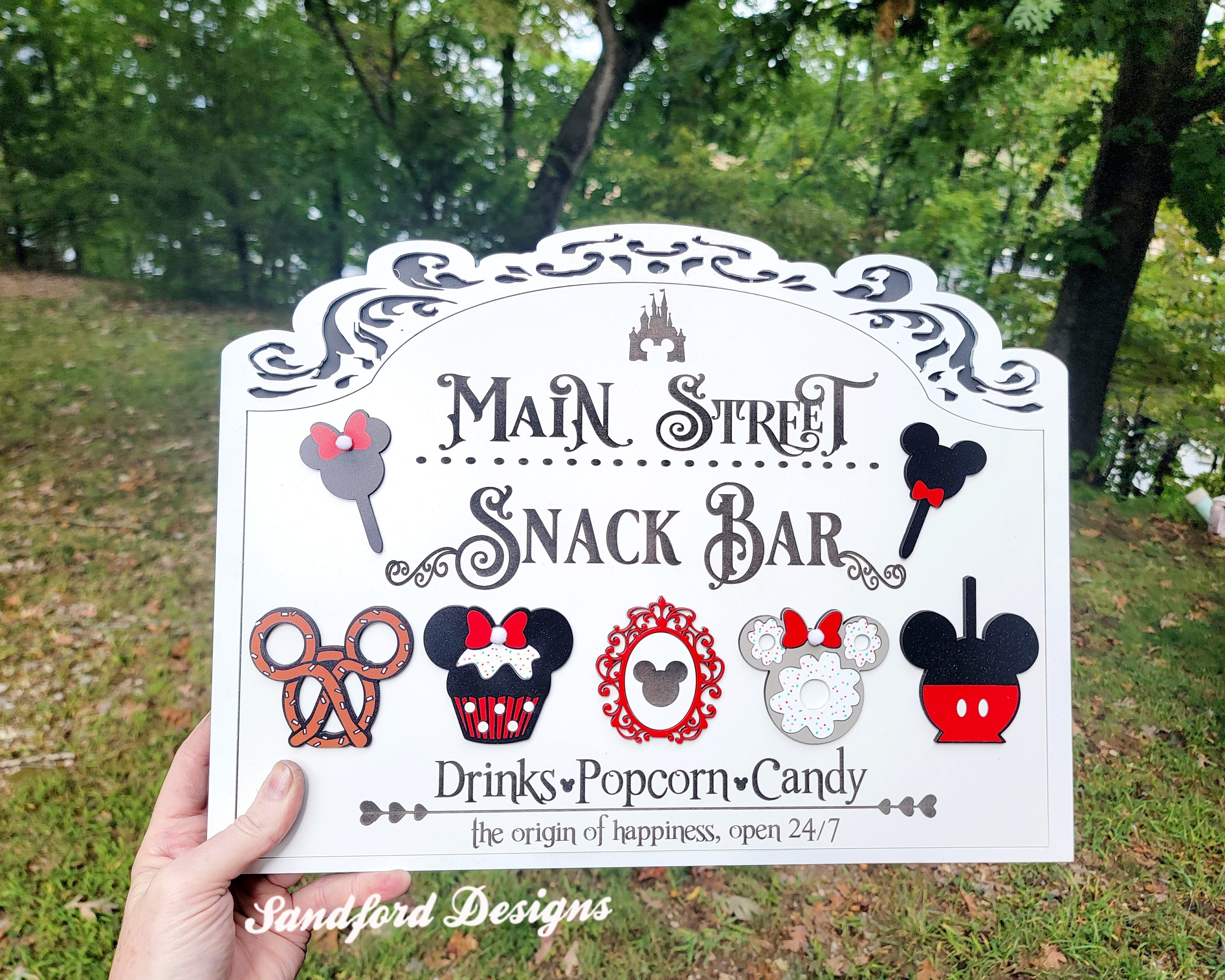 Disney Main Street Snack Bar Sign – 3D Kitchen Decor - Etsy