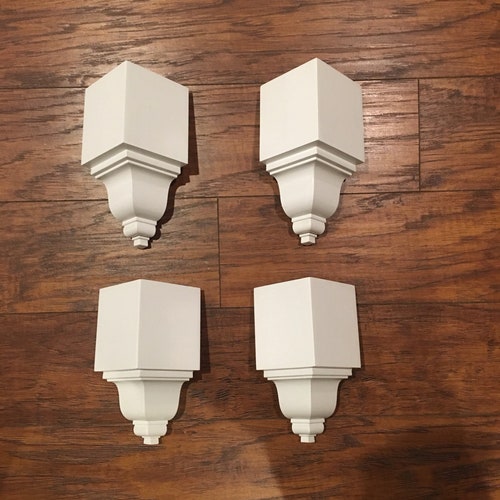 Crown Molding Corner Inside Blocks 4 Pack for 3 5/8 - Etsy