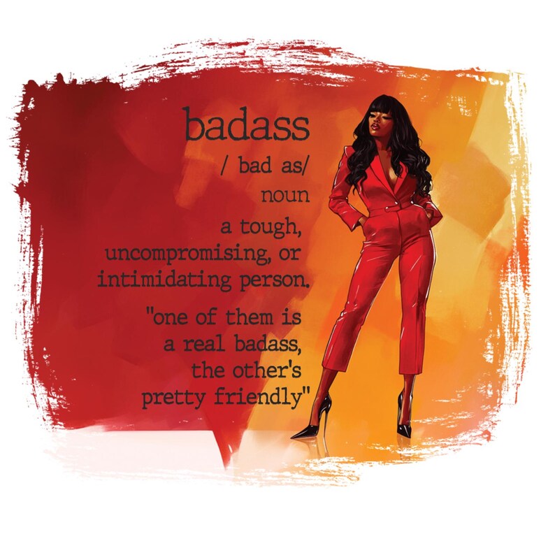 Jasmine Crockett, Badass - PNG Sublimation Badass Definition - Etsy