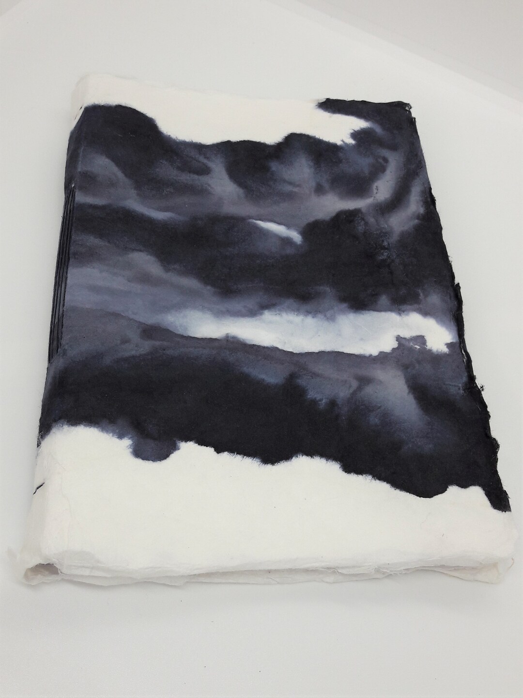 Notebook Handmade Paper Handmade Ink Soft Binding Long - Etsy