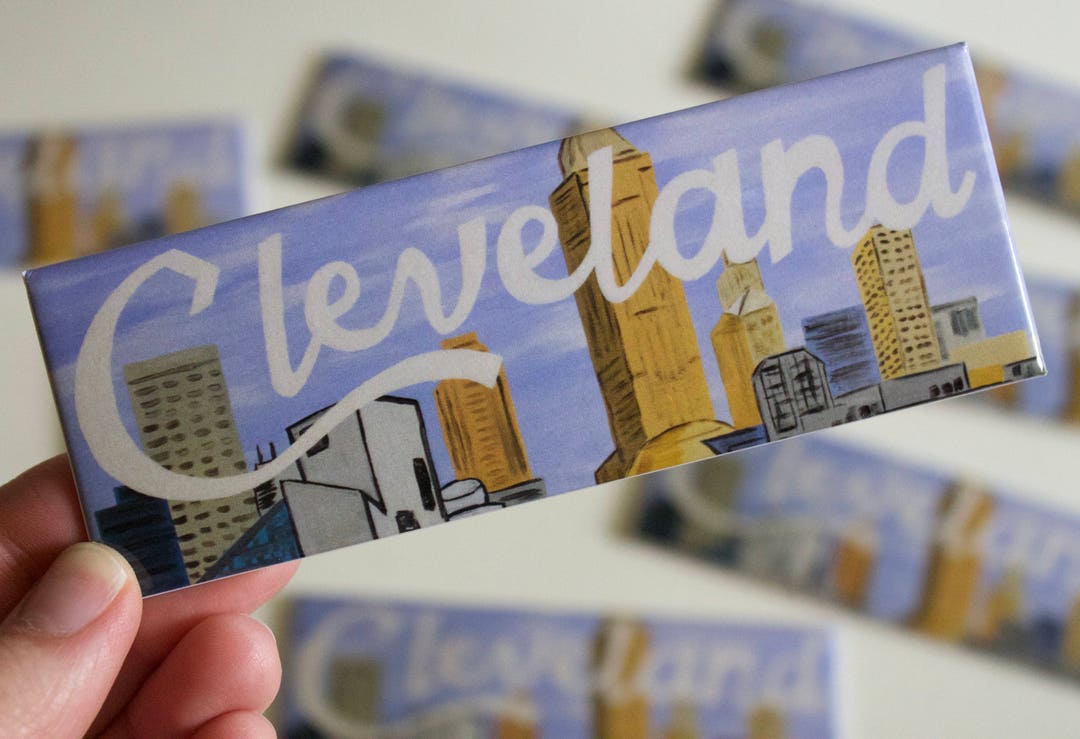 Cleveland Magnet, CLE, Cleveland Skyline, Cleveland Ohio, Believeland ...